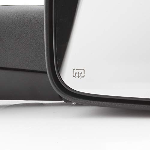 AKKON - Fits 2005-2015 Tacoma Power Heated Black Flip-up Towing Mirrors w/Manual-Folding Pair Left+Right Set