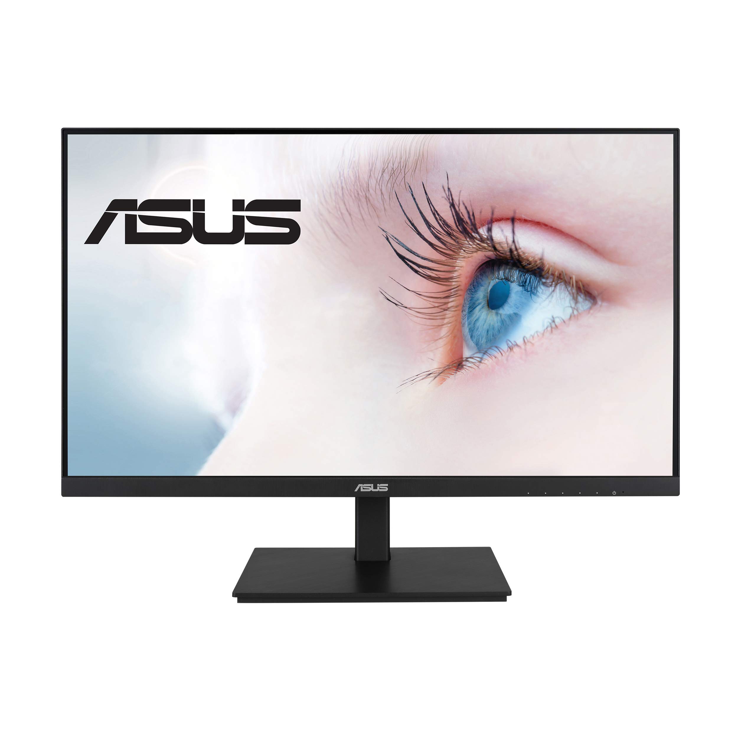 ASUS VA27DQSB 27” Monitor, 1080P Full HD, 75Hz, IPS, Adaptive-Sync, Eye Care, HDMI DisplayPort VGA USB Hub, Frameless, Ergonomic Design, VESA Wall Mountable (Renewed)