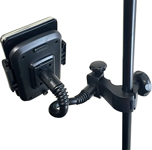 AccessoryBasics Music Mic Microphone Stand Smartphone Mount w/Multi Angle 360° Swivel Adjust Holder for Apple iPhone 14 13 12 11 MAX Pro Samsung Galaxy S23 S22 S21 Flip Google Pixel XL phones