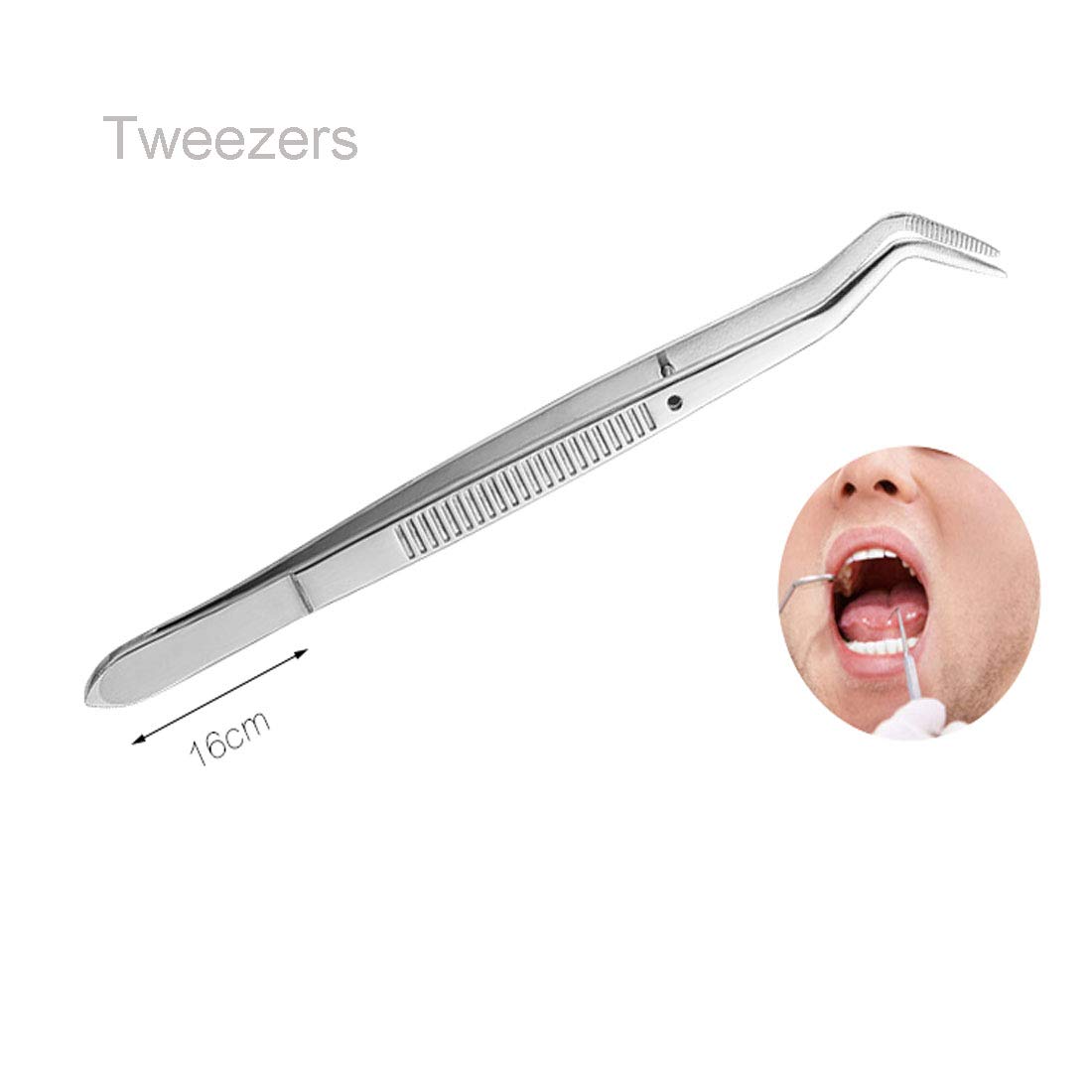 AGGICE Dental Tools, 7 Pack Teeth Cleaning Tools Kit, Tartar Plaque Remover for Teeth, Dentist Tool Kit with Stainless Steel Dental Mirror, Tooth Scraper, Dental Picks, Tweezer and Oral Torch…