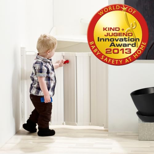 BabyDan Guard Me Retractable Safety Gate Extra Wide 25-44.6" - White