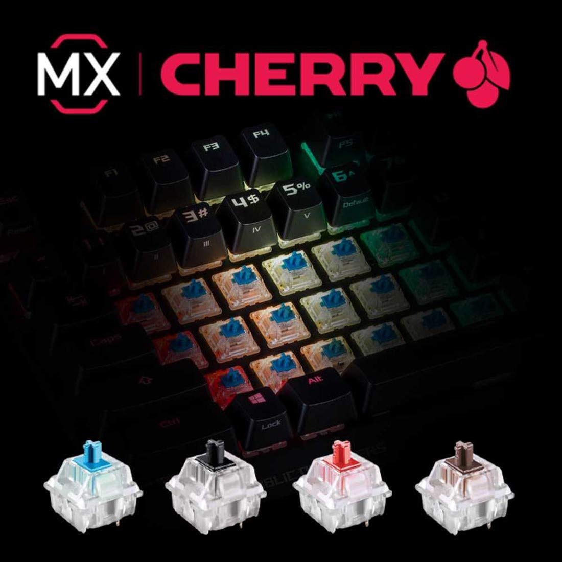 ASUS RGB Mechanical Gaming Keyboard - ROG Strix Scope Deluxe | Cherry MX Silent Red Switches | 2X Wider Ctrl Key for FPS Precision | Gaming Keyboard for PC