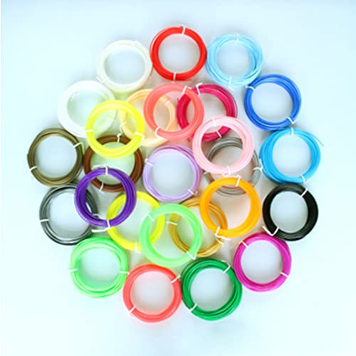 3D Pen Filament Refills, Each Color 10M, Total 10M Feet 3D Pen/3D Printer PLA Sample Pack, Compatible with MYNT3D / Printing Pen