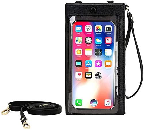 Aeeque Crossbody Cell Phone Purse Bag for Women, Black
