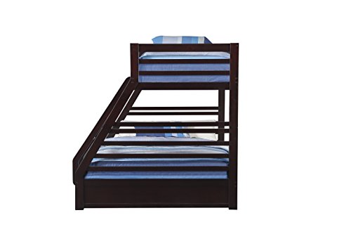 Acme Furniture XL Twin/Queen Bunk Bed with Drawers, Espresso (AC-37425)