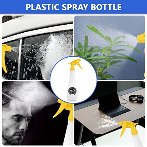 ALL4DETAIL Spray Bottle Holder, Multifunctional Spray Bottle Rack Car Beauty Shop Accessory Display with 5 Plastic Hanging Hooks - Plastic Spray Bottle - Squeeze Bottle