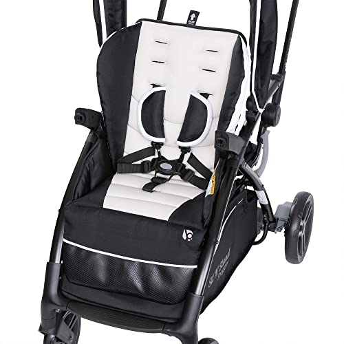 Baby Trend Sit N' Stand 5-in-1 Collapsible Shopper Stroller with Canopy, Visor, Extendable Storage Basket, Phone Tray, and 2 Cup Holders, Modern Khaki