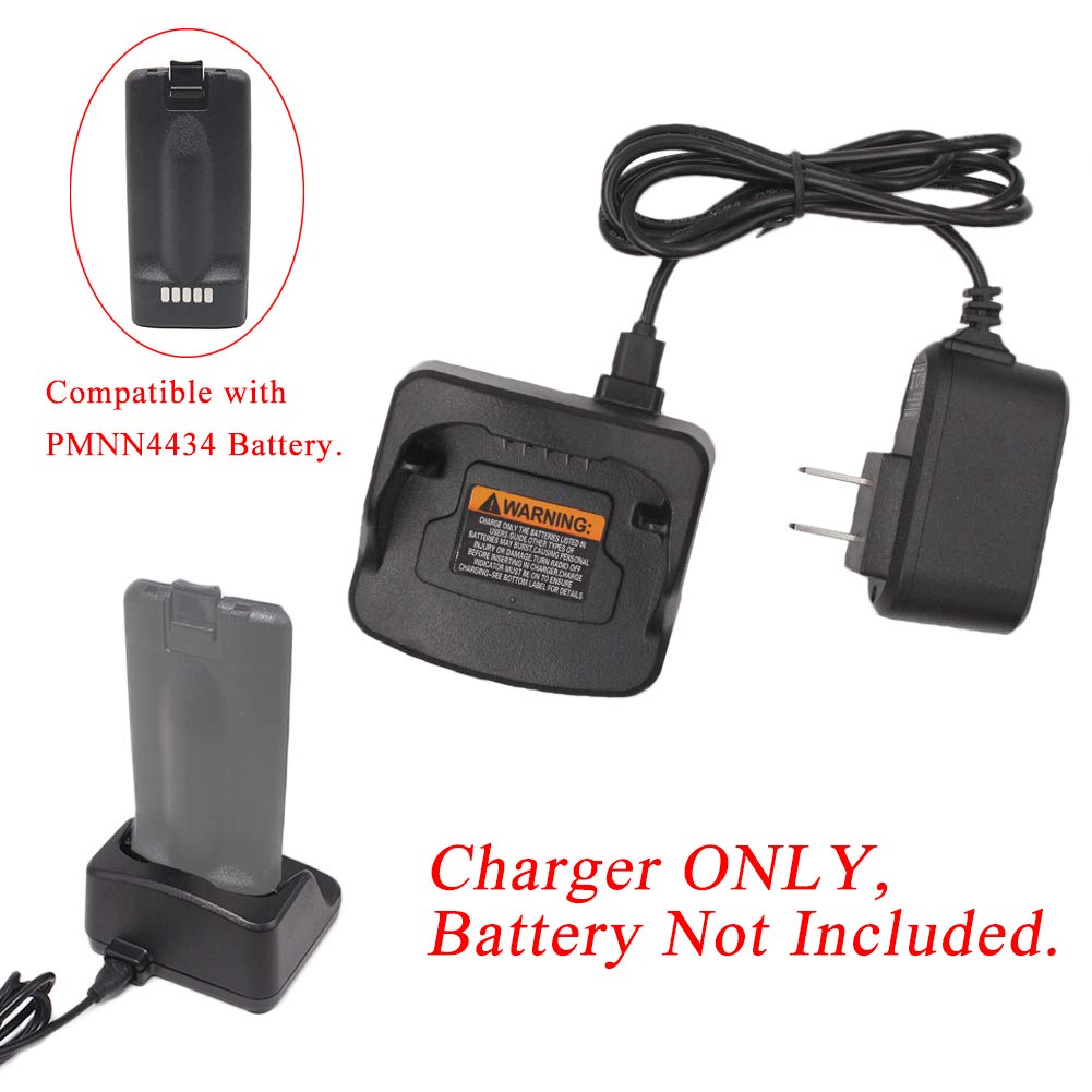 Aimtobest PMLN6394 PMLN6394A Charger Compatible for Motorola Radio RMU2040 RMU2080D RMU2080 RMV2080 RMM2050 XT420 XT460 PMNN443A PMNN4434