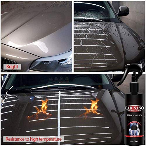 LLSY Nano Car Scratch Remover Kit with Car Nano Magic Cloth,Buy 1Get Anti Scratch Hydrophobic Polish Spray Car Nano Ceramic Coating