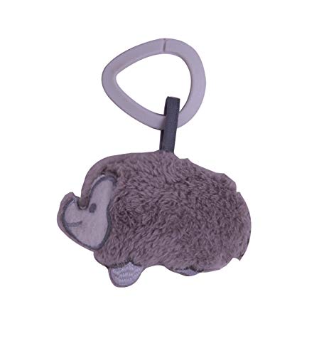 Bacati Woodlands Grey/Beige Neutral Cotton Activity Gym with Mat, Beige/Grey