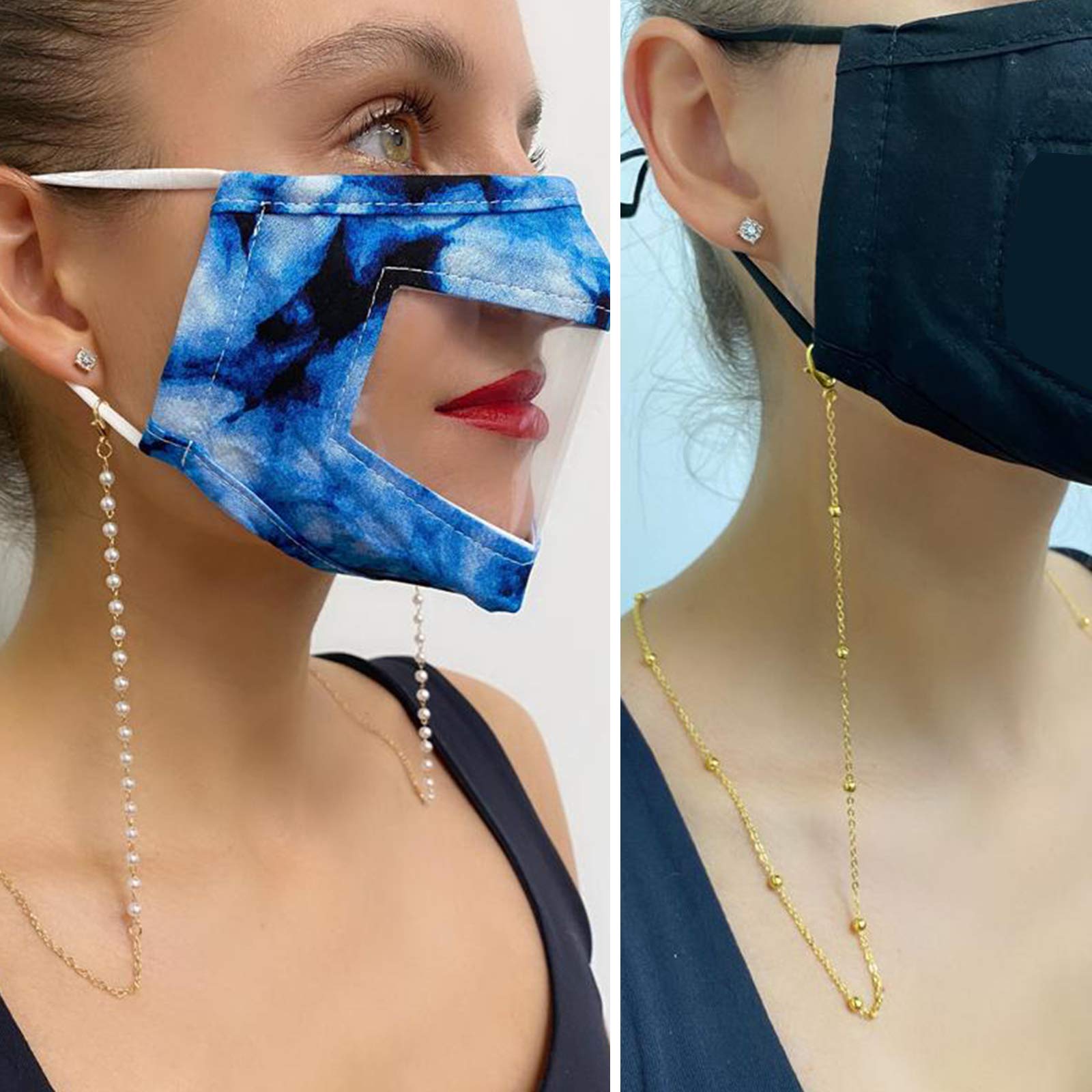 17 MILE 6 PCS Glasses/Eyeglass Chain for Women Gold/Silver