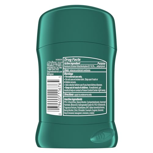 Degree Men Original Protection Antiperspirant Deodorant Cool Rush Pack of 12 48-Hour Sweat & Odor Protection Antiperspirant For Men 1.7 oz
