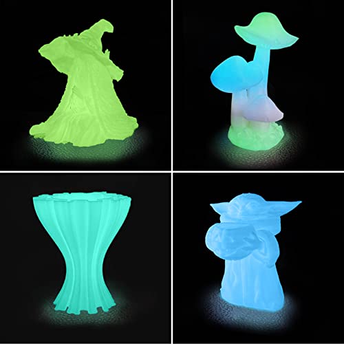 3D Printer Filament, Glow in The Dark Filament,Tri-Color Filament Bundle, pla Filament 1.75mm