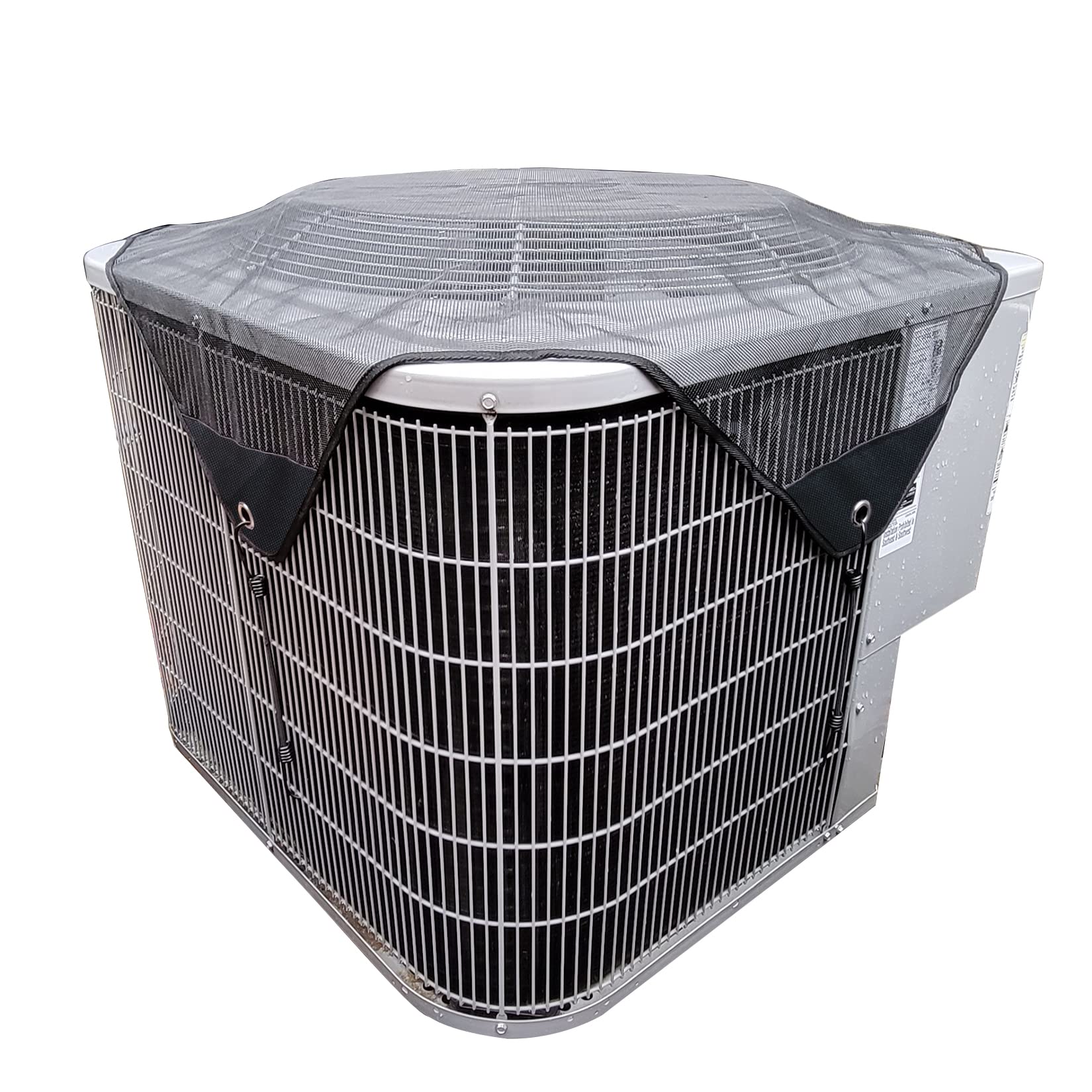 Air Conditioner Covers for Outside Units, Durable Leaf Guard Mesh Ac Cover for Outside Unit All Season Universal Condenser Heat Pump Cover for Outdoor Central AC Defender Set (28" x 28")