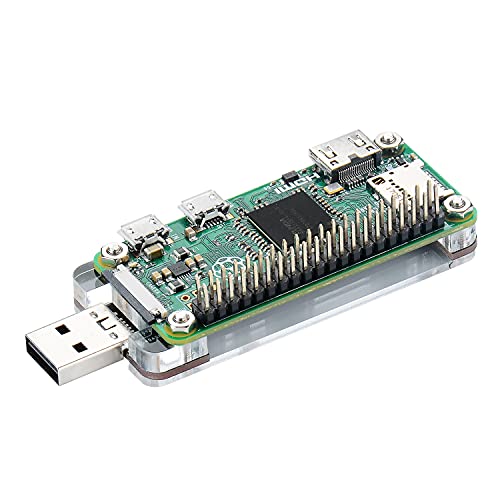 GeeekPi USB Dongle Expansion Board with Case for Raspberry Pi Zero/Zero W/Zero 2/Zero W 2, Both Front & Back Side Can Be Inserted