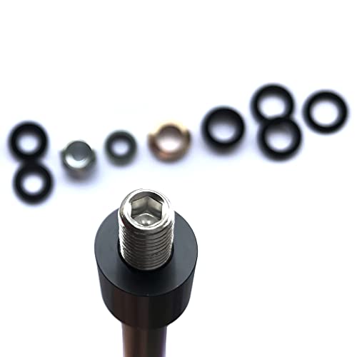 12MM Thru Axle Adapter for Bike Trailer Hitch 1.0 1.5 1.75 TP Compatible with 142-148 Hub Size Different Shalft Length for Choose (M12x 1.75 - 181mm (142-148))
