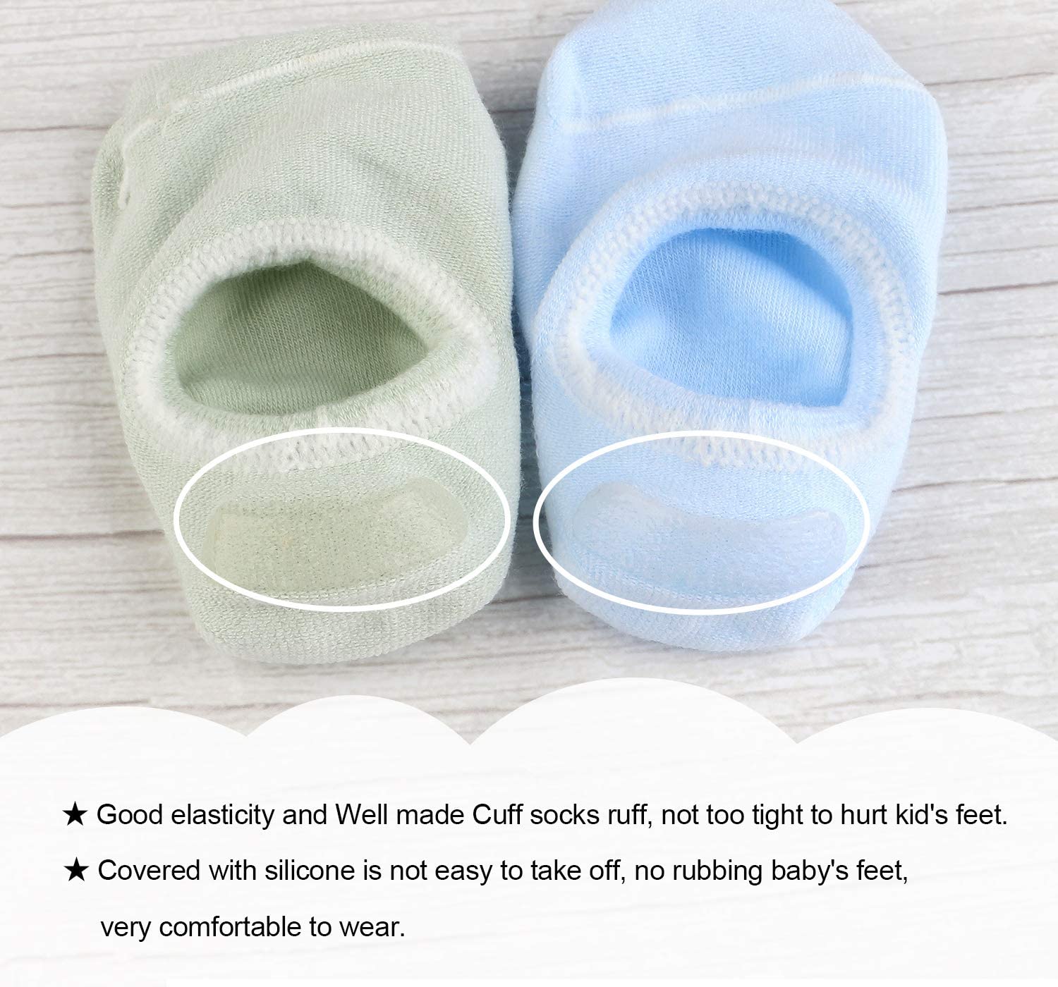 Auranso 10 Pack Toddler Boys Girls Thin No Show Socks Multicolored 3-4T
