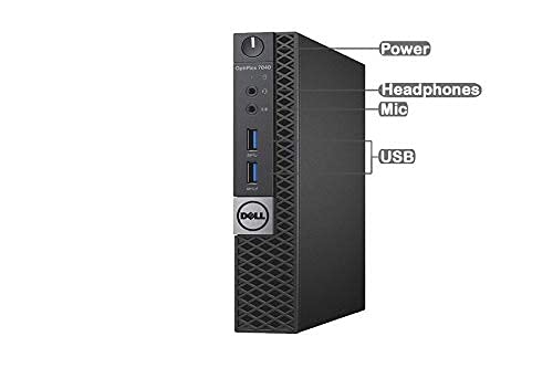 DELL 7040 Micro Intel Core i3-6100T 3.20 GHz, 8GB, 500GB HDD, Win 10 Pro (Renewed)