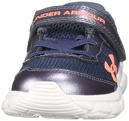 Under Armour Girls' Infant Assert 9 Pearl, Utility Blue/Electric Tangerine, 9K Medium US