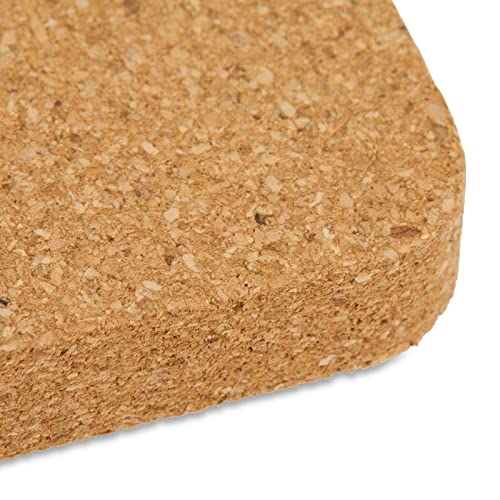6-Pack Square Cork Trivet, Corkboard Placemats, Cork Hot Pads for Table, Home Kitchen, Hot Pots, Pans, and Kettles, Heat Resistant, Multifunctional (7x7 inches)