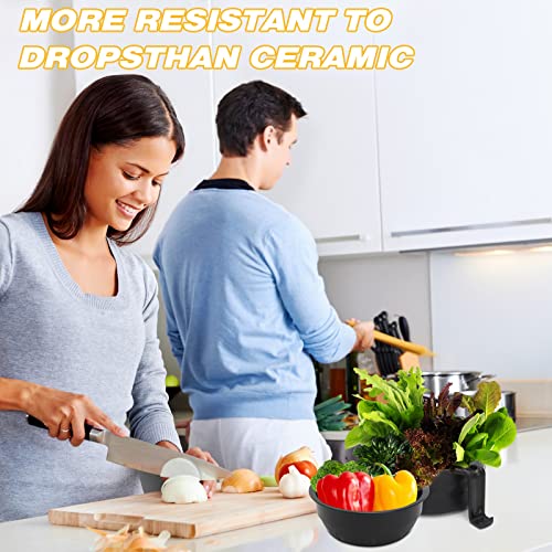 2 Sets Microwave Ramen Bowl Set with Handle Lid Ramen Cooker Ramen Noodle Bowl with Chopsticks Spoon Fork College Dorm Room Apartment Essentials, Dishwasher Safe, BPA Free
