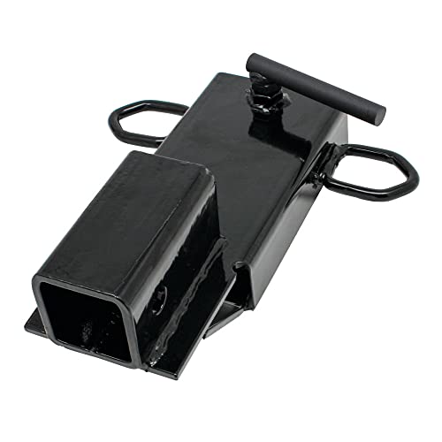 Extreme Max 5001.1389 Clamp-On Forklift Hitch 2" Receiver with Tri-Ball Hitch and Tow Hook