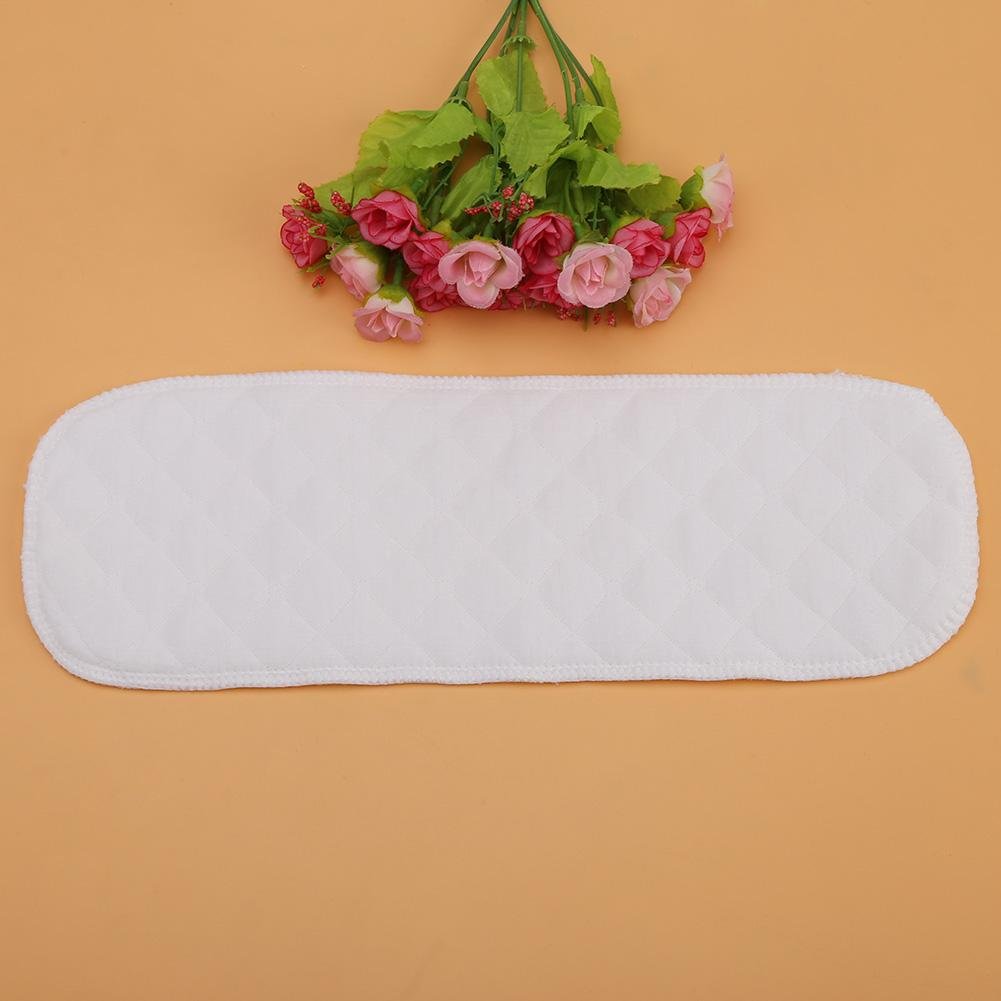 Baby Cloth Diaper, 10pcs Soft&Breathable Baby Toddler Cotton Modern Cloth Diaper Nappy Liners Insert(Insert 6 Layers)