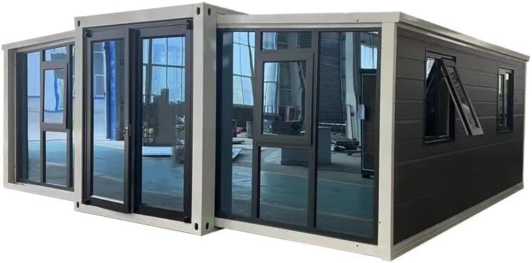 2 Bedroom 20FT Prefab House Tiny Homes to Live in for Adults Kits casas prefabricadas para Vivir Mobile Home Mini Modular Container House for Sale with Toilet Bathroom Foldable