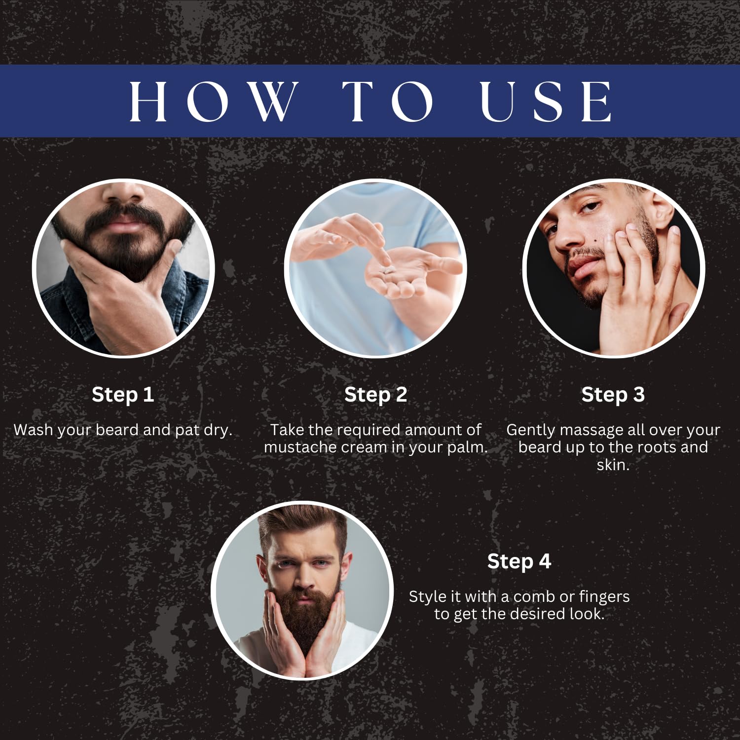 Amazing Earth Beard and Mustache Cream for Men -Certified Organic, Styling, Hair Growth, Soft Beard, Chemical-Free and Vegan -50 g
