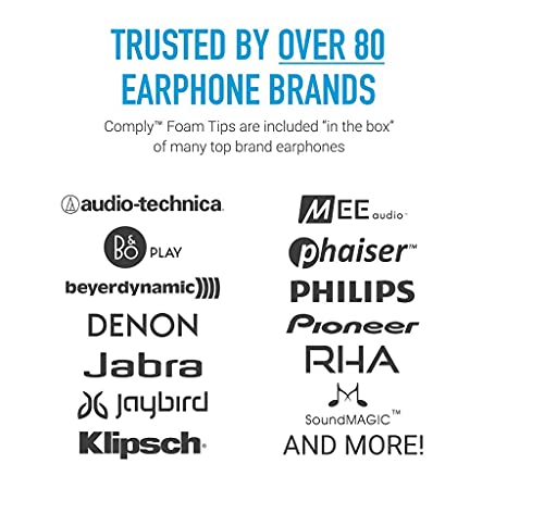 Comply SoftCONNECT Soft Foam Replacement Earphone Tips for Apple AirPods (Gen. 1 & 2), Apple Earpods, and Comparable Headphones (Large, 2 Pairs)