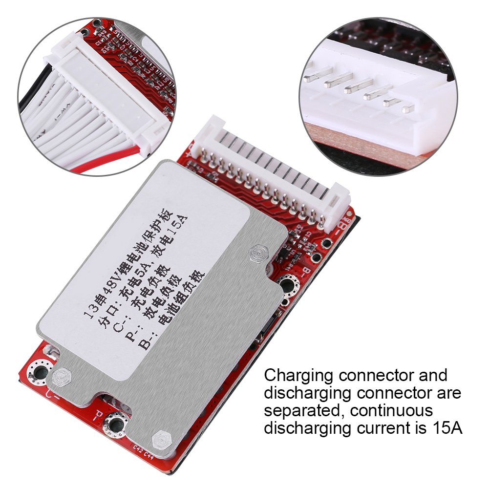 Battery PCB Board for 13Series 48V/54.6V Li-Ion Li-Polymer Batteries with Balance for Battery Cell Pack