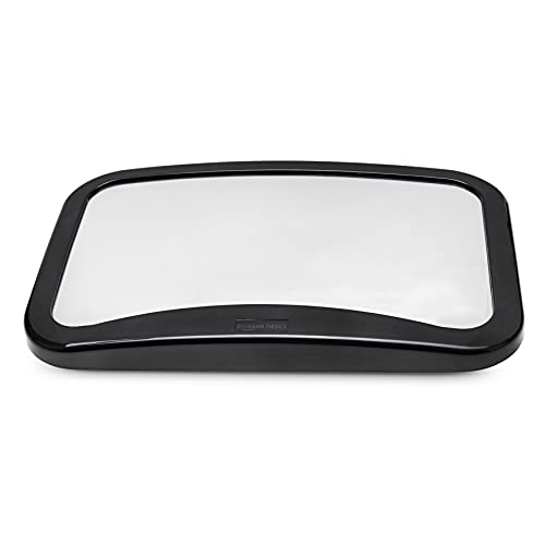 Amazon Basics Safety Car Seat Mirror for Rear Facing Infant with Wide Crystal Clear View, Black, 11.81 x 7.48 x 3 in