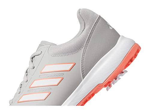 adidas Women's W TECH Response 3.0 Golf Shoe, Grey Two/FTWR White/Coral Fusion, 7.5