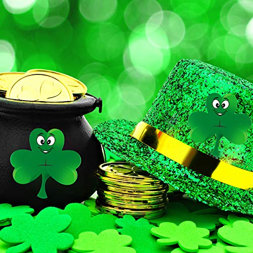 60 Pieces St. Patrick's Day Shamrock Cutouts Shamrock Decoration Mini Shamrock Paper Cutouts Irish Shamrock Cutouts for Classroom St. Patrick's Day Party Office DIY Paper Cutouts Crafts