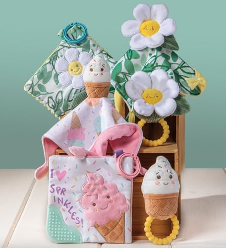 Mary Meyer Soothie Security Blanket, 10 x 10-inches, Sweet Ice Cream