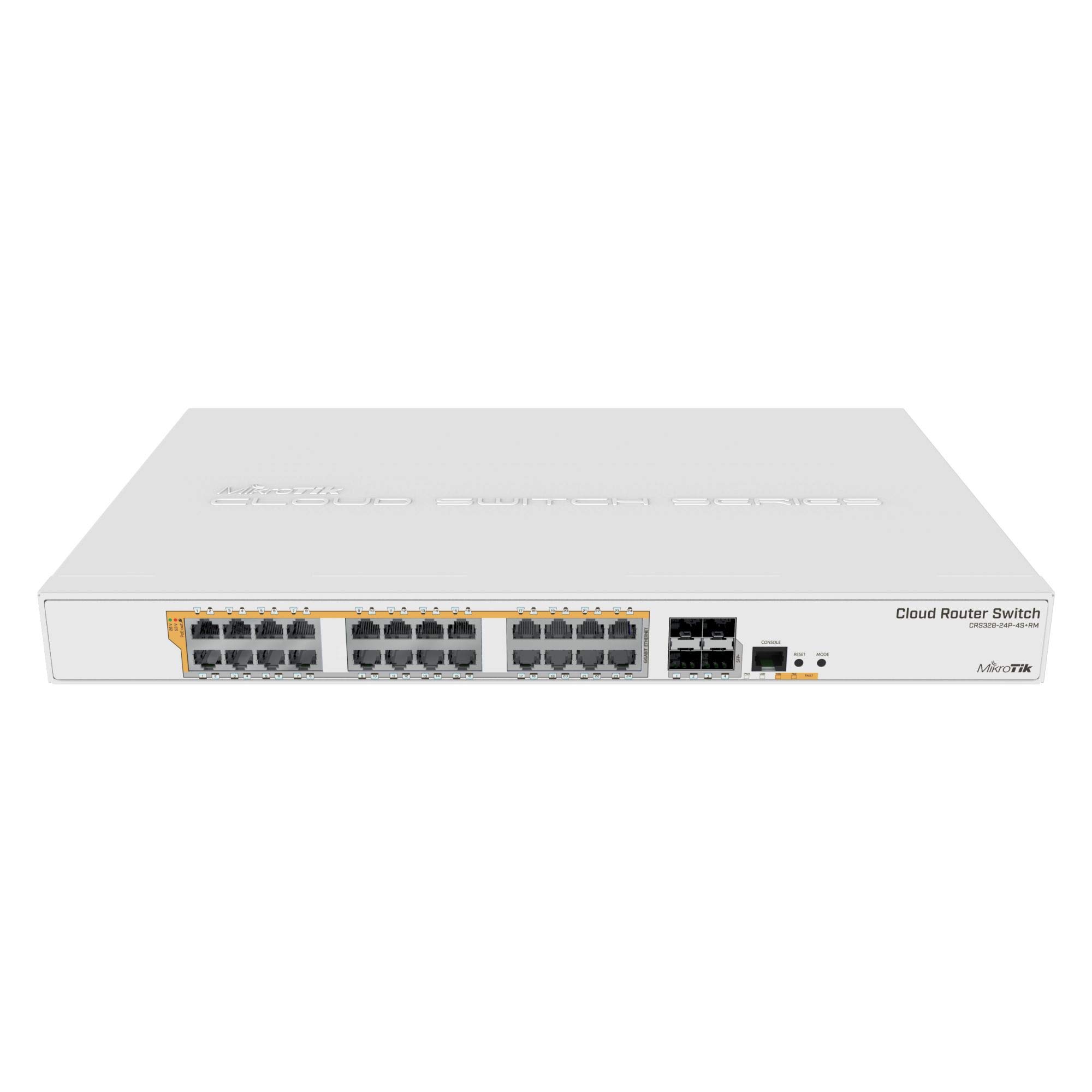 Mikrotik Cloud Router Switch CRS328-24P-4S+RM 24-Port Gigabit Ethernet Switch with 4 10Gbps SFP+ Ports