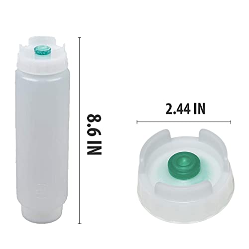 6 PCS 16 OZ Squeeze Plastic Bottles For Edible And Inedible Liquids: Mayonnaise, Mustard, Ketchup, Shampoo, Conditioner, Body Wash β Squeeze Bottles β Reusable Squeezing Bottles