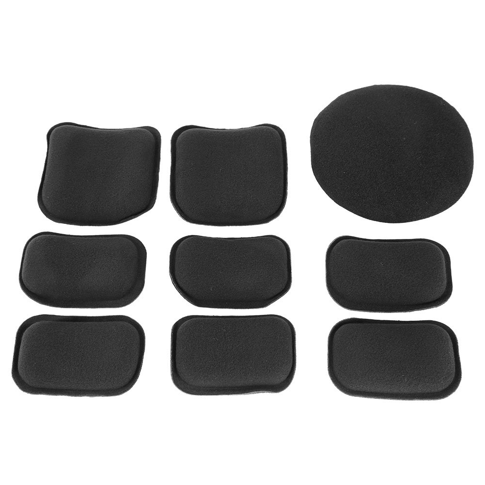 19pcs Helmet Padding Set, Universal Airsoft Helmet Pad Replacement Foam Padding Kit EVA Motorcycle Helmet Protective Cushion Pad Tactical Accessories Mat for Bicycle Bike CS ACH FMA USMC PASGT, Black