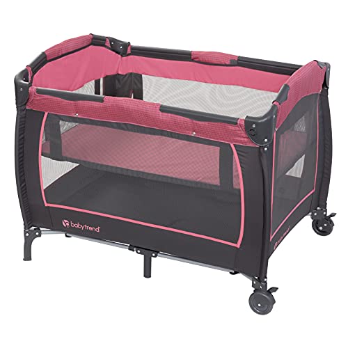 Baby Trend Lil Snooze Deluxe III for Twins,Cozy Berry