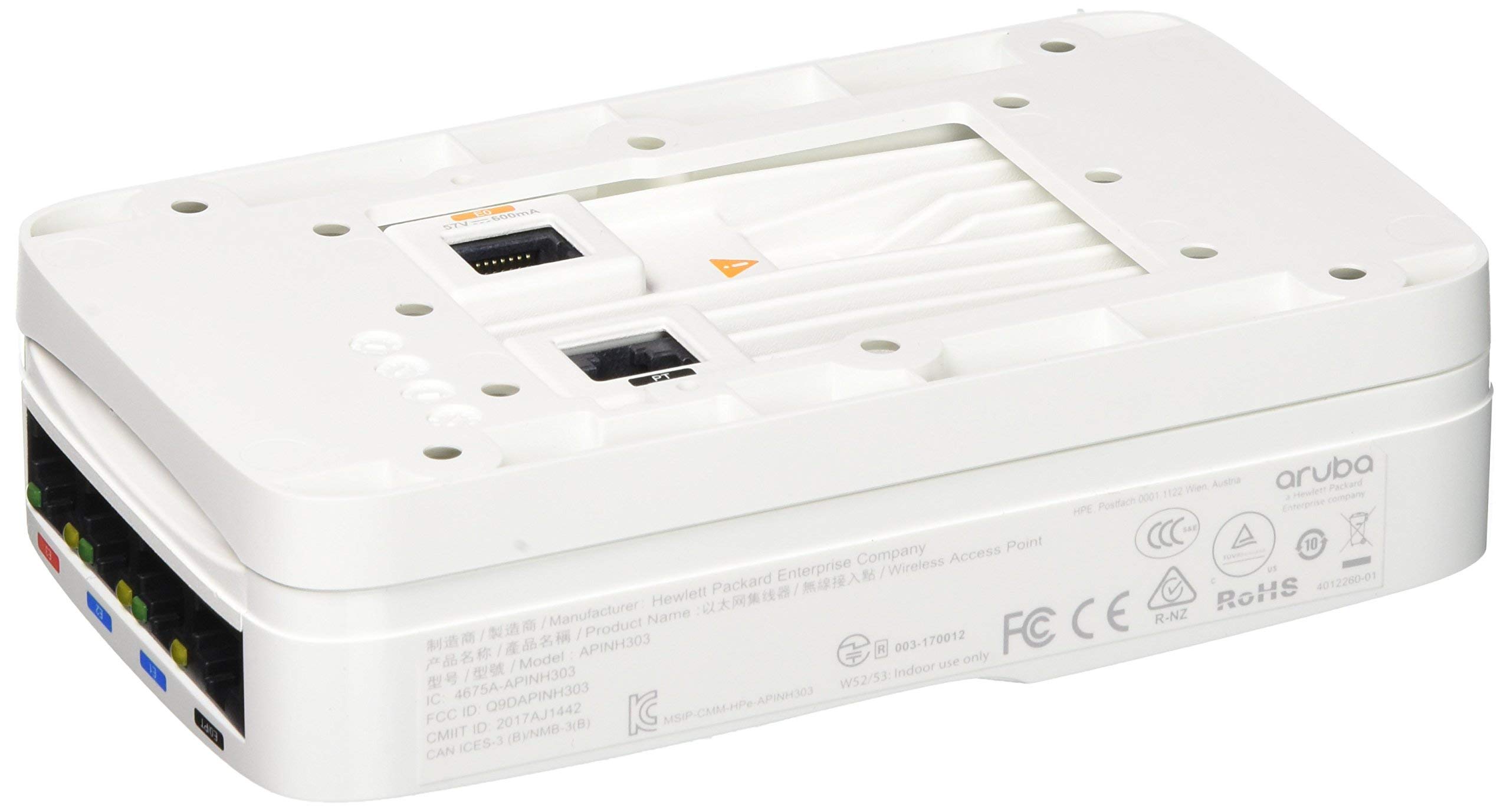 HP Aruba AP-303H (JY680AR) Wireless Access Point - Unified Dual-Radio 802.11ac Wave 2 2x2:2 with Internal Antennas (Renewed)