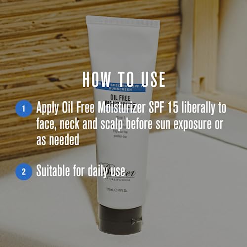 Baxter of California Oil Free Face Moisturizer with SPF15 for Men | UVA, UVB Defense | Fragrance-Free | All Skin Types | 3.4 OZ