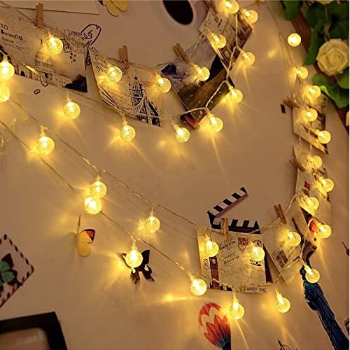 50 LED 9.5M Warm White LEDs Crystal Ball Solar Lamp Power LED String Fairy Lights for Home Outdoor Garlands Garden Christmas Decor