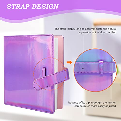256 Pockets Polaroid Book Album for Fujifilm Instax Mini 12 11 9 8 7+ 40 evo LiPlay Instant Camera, Polaroid Snap PIC-300 Z2300 Instant Camera, Kodak 2X3 Film (Magic Purple)