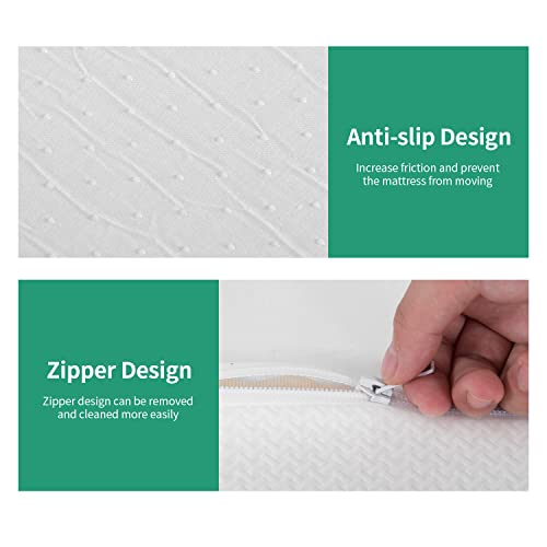 12 Inch Green Tea Memory Foam Mattress,Bed-in-a-Box Medium Firm Mattress CertiPUR-US Certified Breathable Bed Mattress for Cooler Sleep Supportive & Pressure Relief,Queen