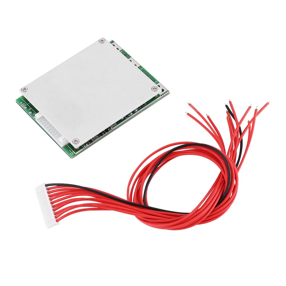 Akozon Protection Board 35A 36V 10S BMS PCB Protection Board with Balance and Heat Dink for 18650 Li-ion Battery Cell