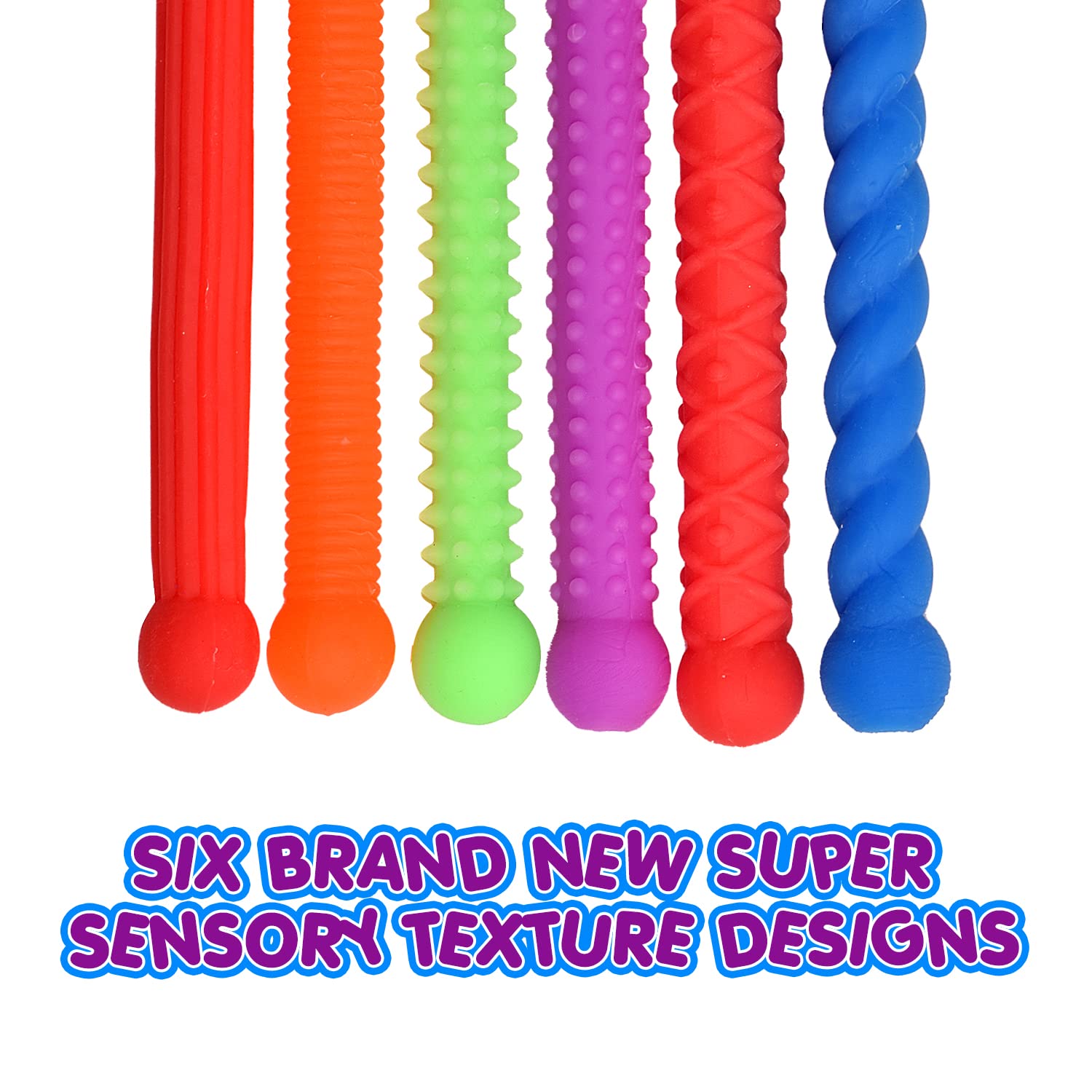 A AINOLWAY 9 PCS Textured Stretchy Strings and Super Sensory Fidget Toys for Adults and Kids (9PCS)