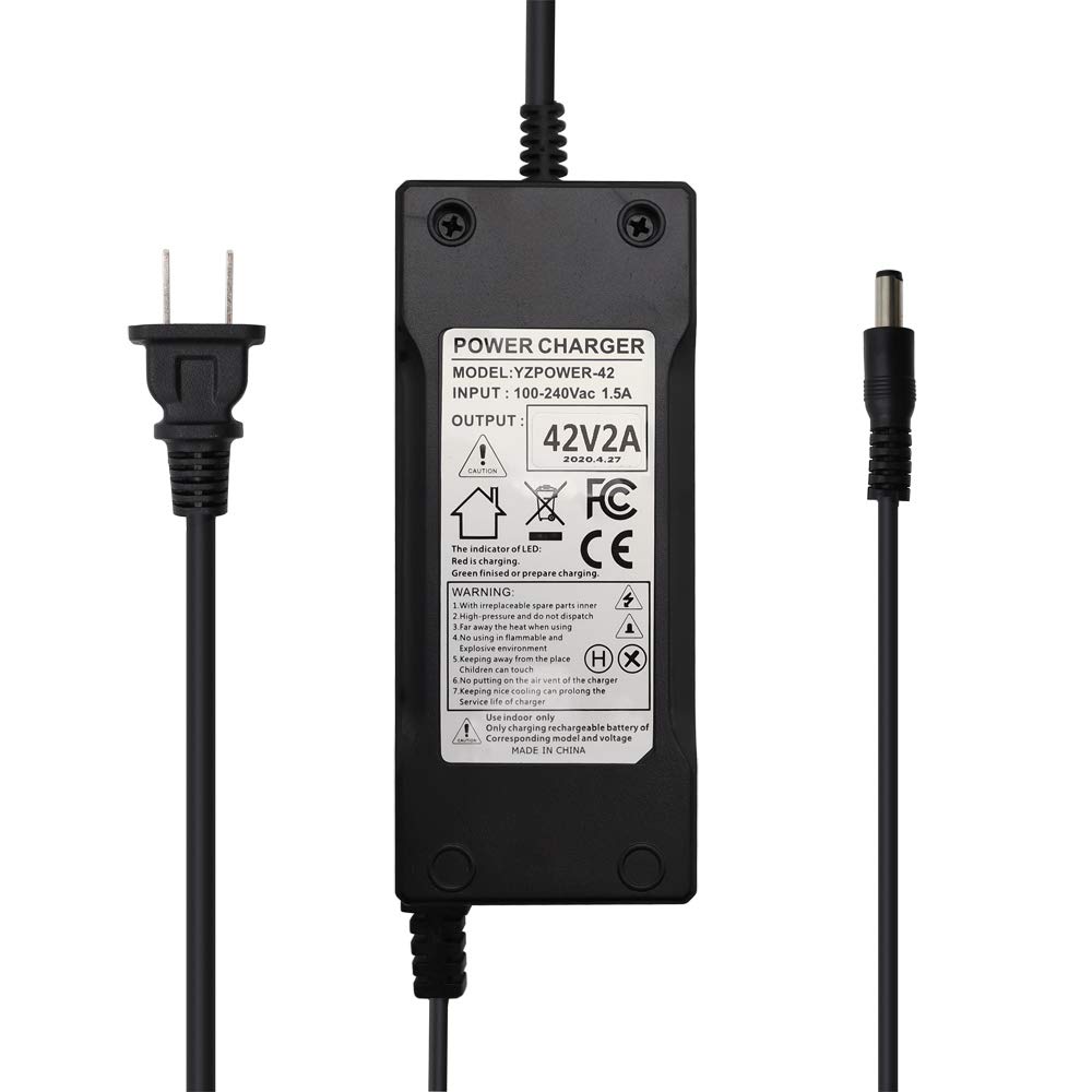 29.4V 4A Power Supply AC Adapter Charger for 24V 7S Lithium Li-ion Battery Pack 5.5x2.1mm DC Plug with a 5.5 * 2.5mm tip