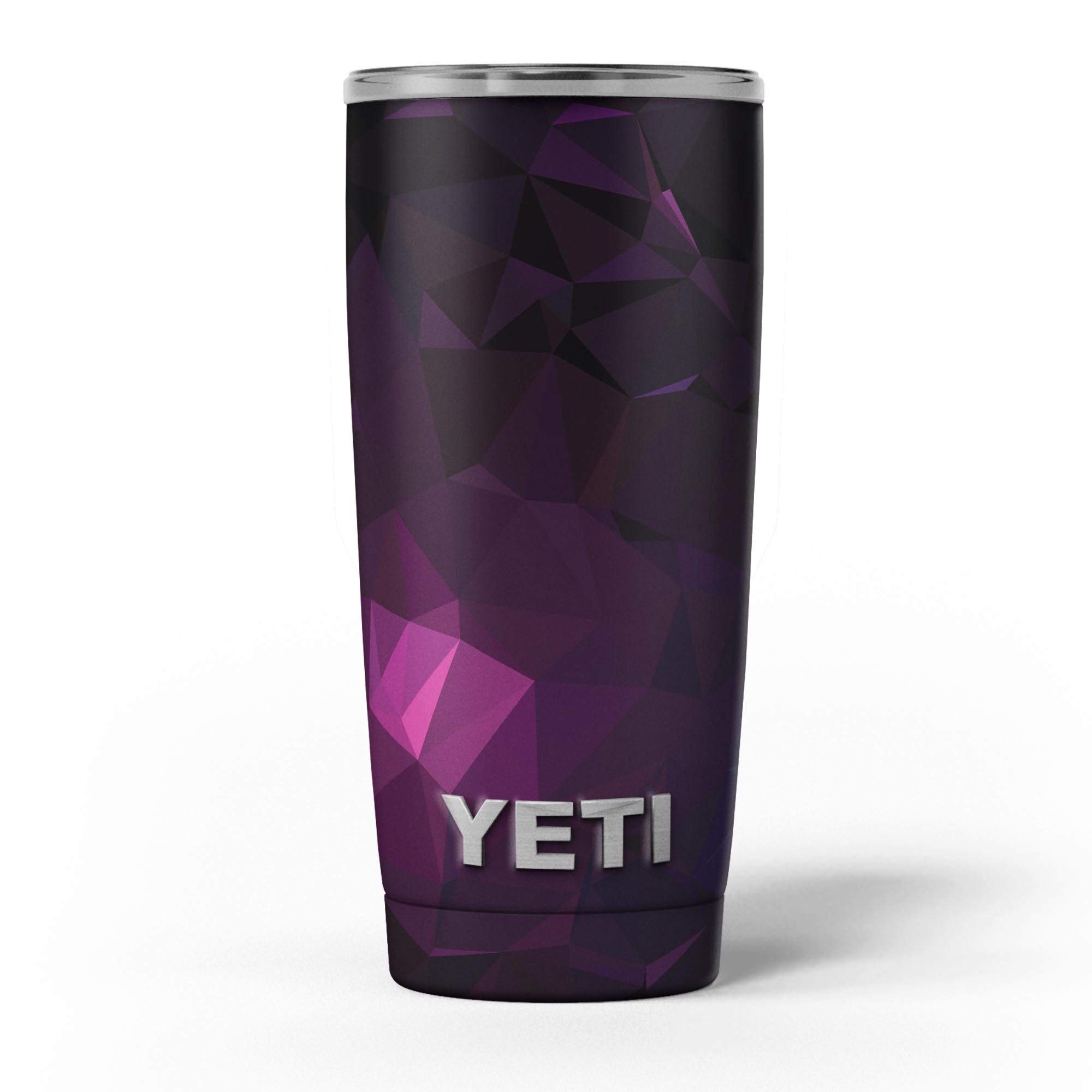 Design Skinz Pink Geometric V10 - Skin Decal Vinyl Wrap Kit Compatible with The Yeti Rambler Cooler Tumbler Cups