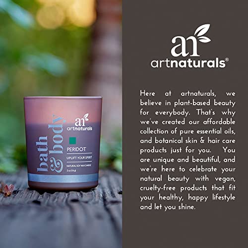 ArtNaturals Scented Candle Gift Set Aromatherapy Set of Fragrance Soy Wax Candles - Made in USA with Essential Oils – for Stress Relief and Relaxation (3 Pack)