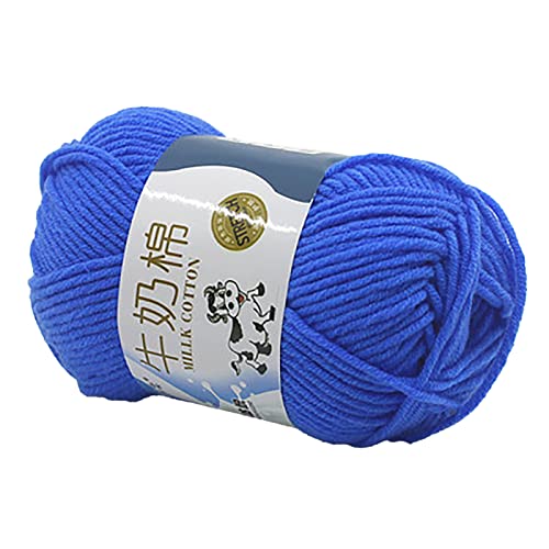2 Set 1 Roll 5-Strand Wool Yarn Soft Warm DIY Beginner Needlework Hand Knitting Crochet Yarn Ball for Sewing Shop Crochet Yarn